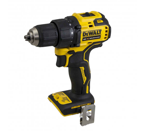 Дрель-шуруповерт DEWALT 18 В XR DCD708N-XJ, бесщеточный, черный/желтый