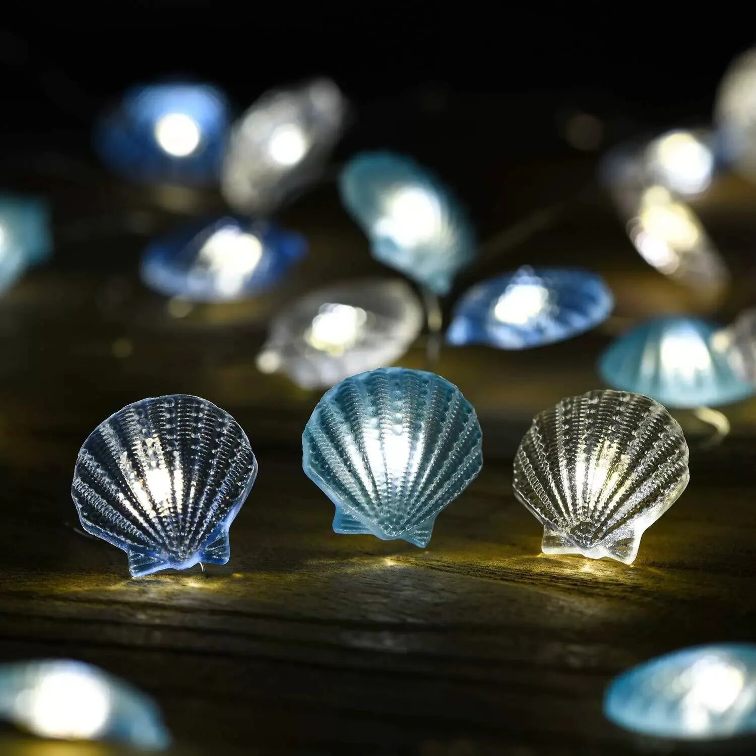 Гирлянда LED "Ракушки", цветная, 2 метра