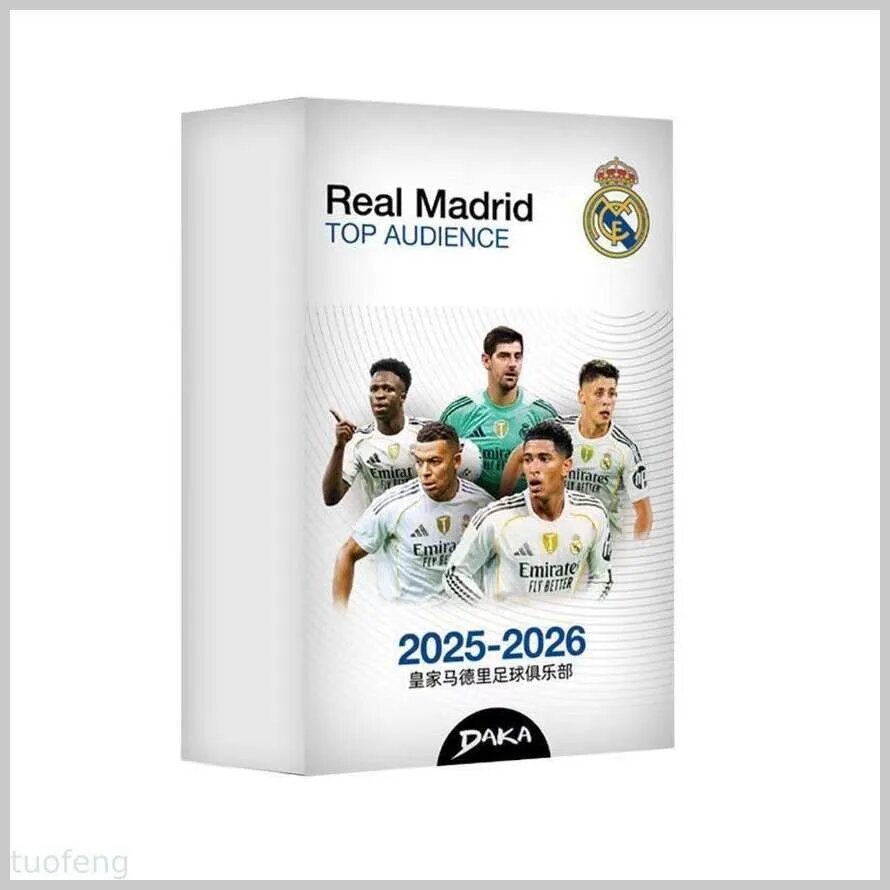 Футбольные карточки DAKA 25-26 (Реал Мадрид, Real Madrid Club de Ftbo), коллекционные, TOP AUDIENCE