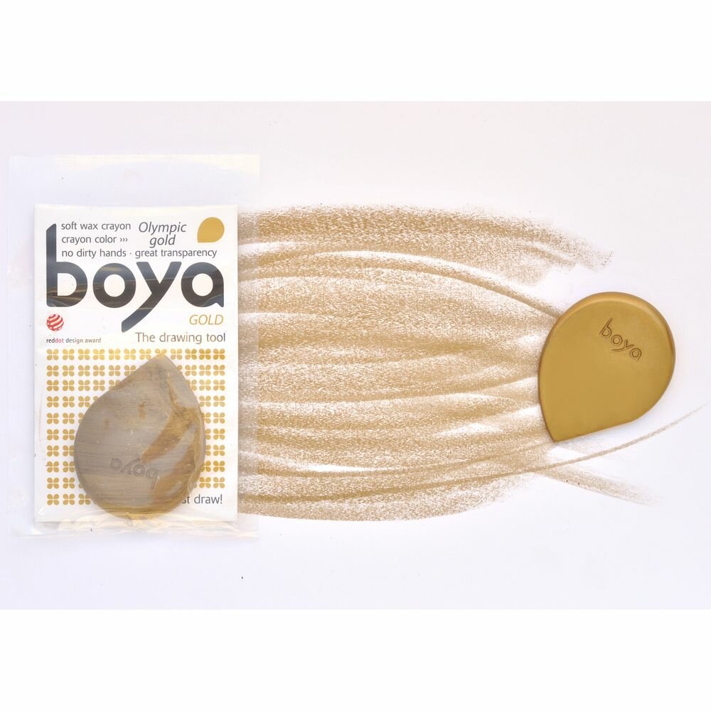 Пастель BOYA d.o.o. Восковая, для рисования, золотистый мелок