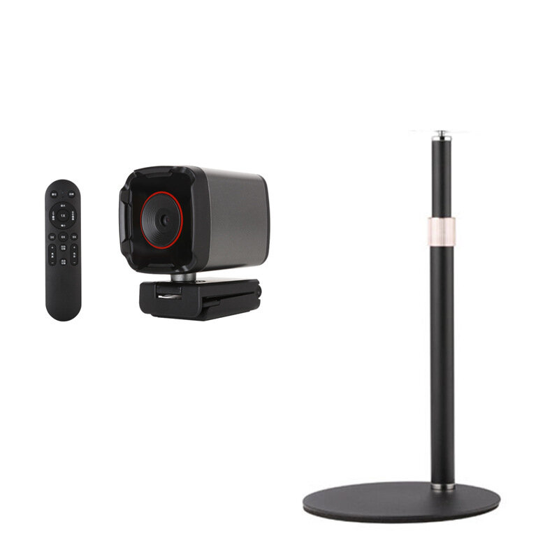 Gopele F34K 12MP HD Вебкамера с встроенным микрофоном и регулируемым дисковым штативом для видеозвонков