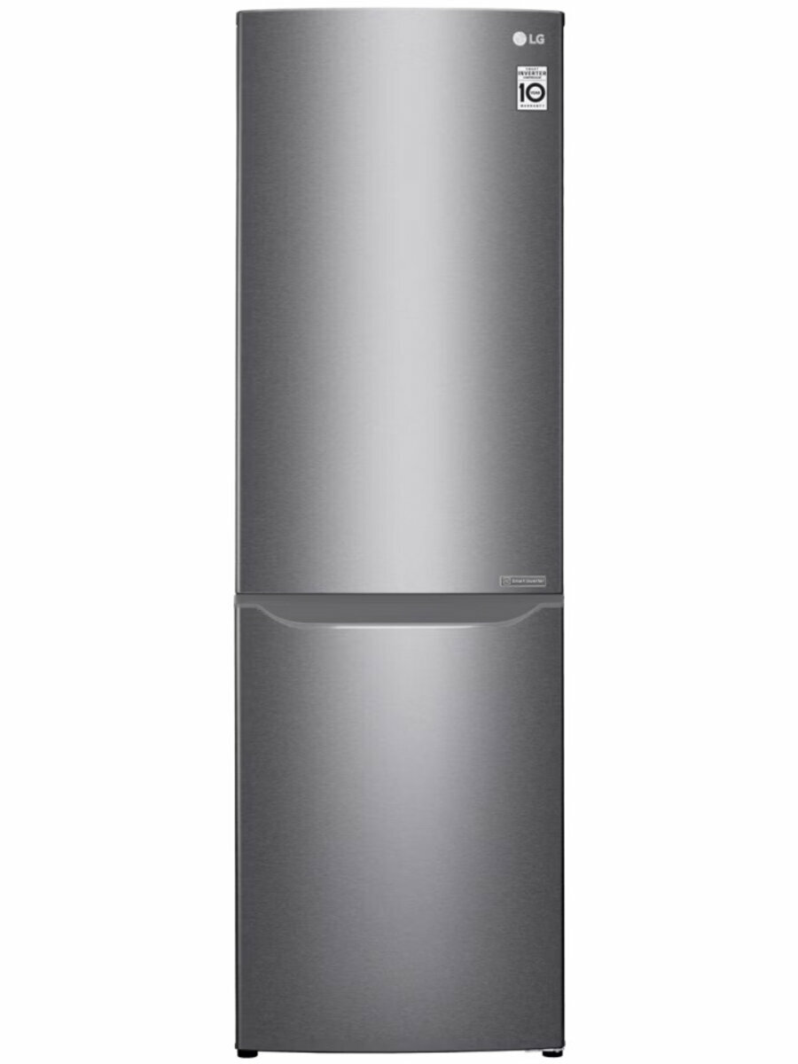 Холодильник LG GA-B419SDJL, двухкамерный, А+, 302 л, морозилка 79 л, тёмный графит