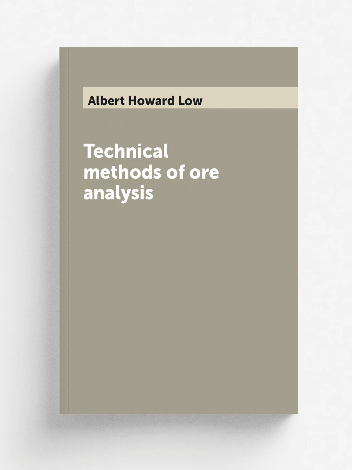 Technical methods of ore analysis