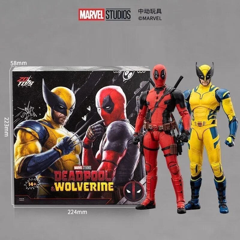 Набор экшен-фигурок ZD Toys Дэдпул и Росомаха (По фильму Marvel, 1/10, 2 шт.)
