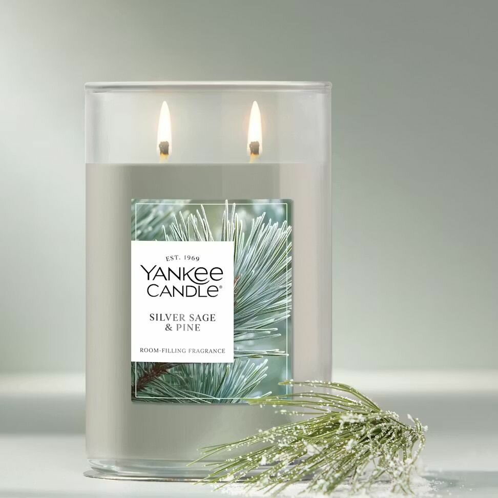 YANKEE CANDLE свеча ароматическая с двумя фитилями Silver Sage & Pine (567 гр)