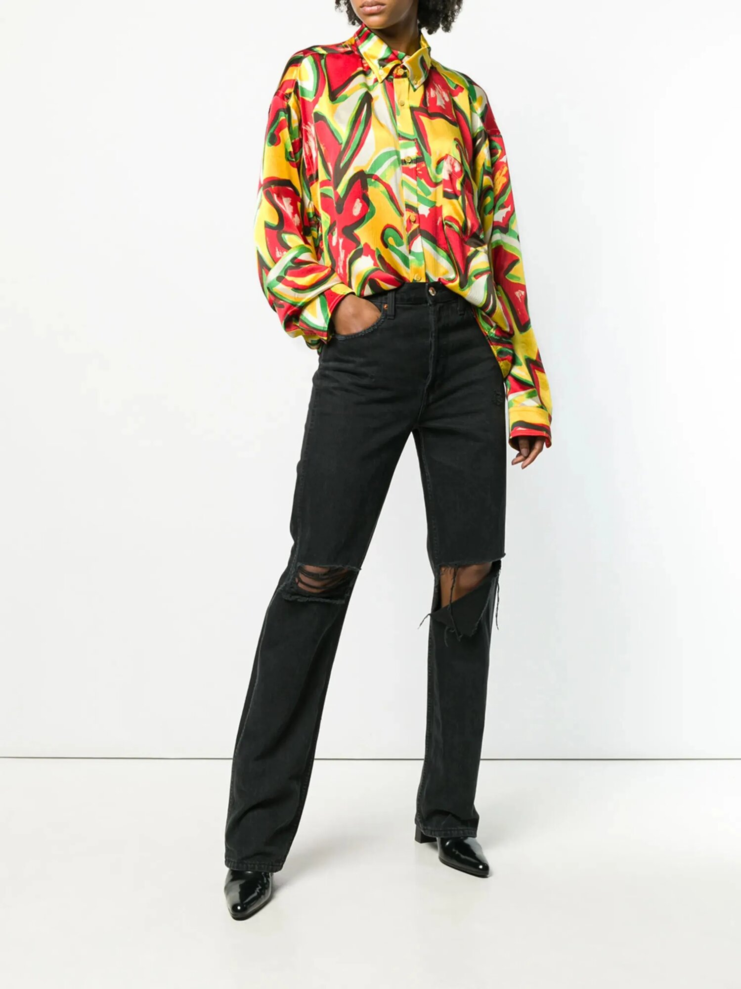Блуза BALENCIAGA Scarf blouse, размер 34 — фото 1