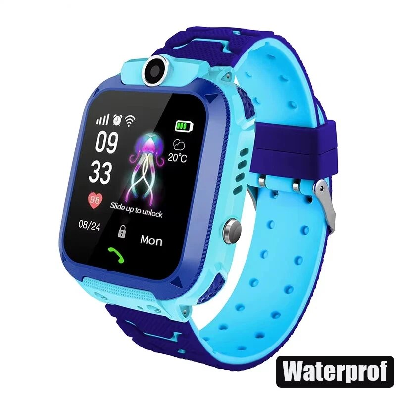 Xiaomi Smart Watch для детей с GPS и камерой Синий, Blue Waterproof