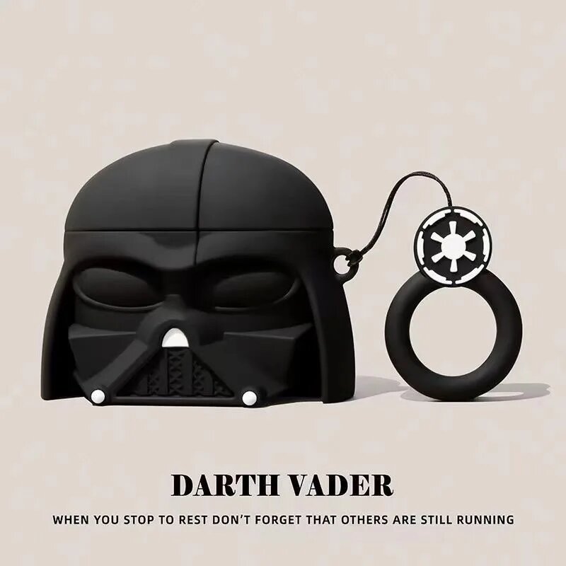 Чехол для наушников в стиле аниме Star Wars, отличное качество, для AirPods 4, 1, 2, 3, Pro, Pro2, Pro 3, противоударный, для повседневного использования