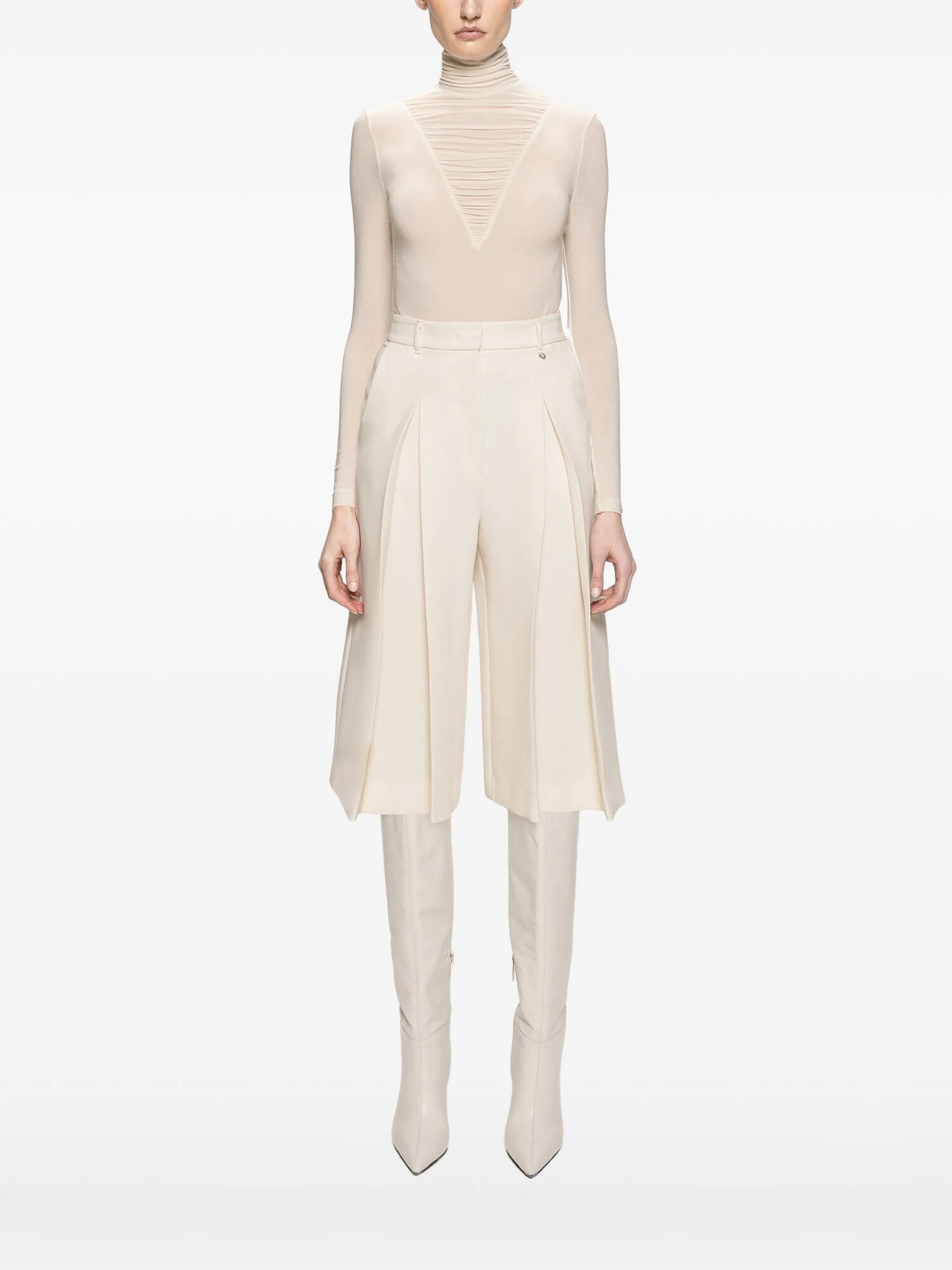Топ Lyocell wool-blend turtleneck top