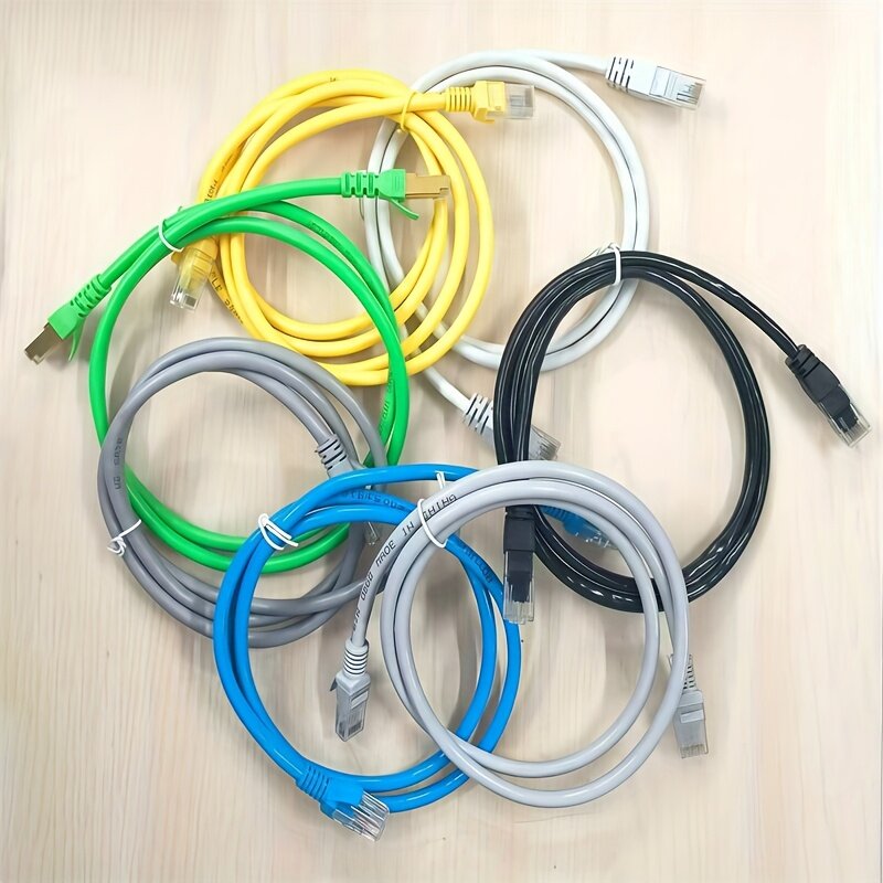 Кабель Ethernet Cat6 UTP 1 Гбит/с, 2 шт, случайные цвета, 3 м, для дома и офиса