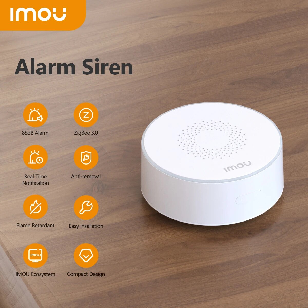 IMOU Zigbee Smart Gateway Hubбеспроводное дистанционное управление Wi-Fi и LAN многорежимное для Alexa Google Home Smart Life ZigBee 3.0-Алармовая сирена