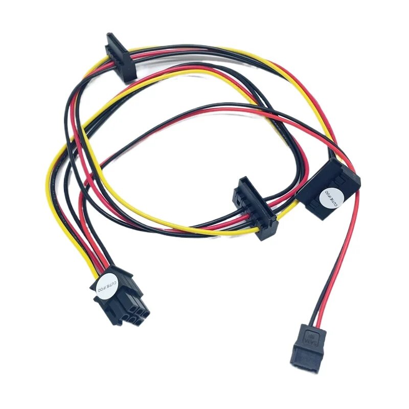 Кабель питания SATA 6Pin на 3 порта 15P для HDD/SSD/DVD дисков HP 600 800 400 G1 G2 SFF