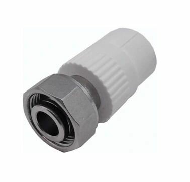 TIM Муфта PPR с нак. гайкой для перехода на евроконус 20 х 3/4" ЕК 20 х 3/4"