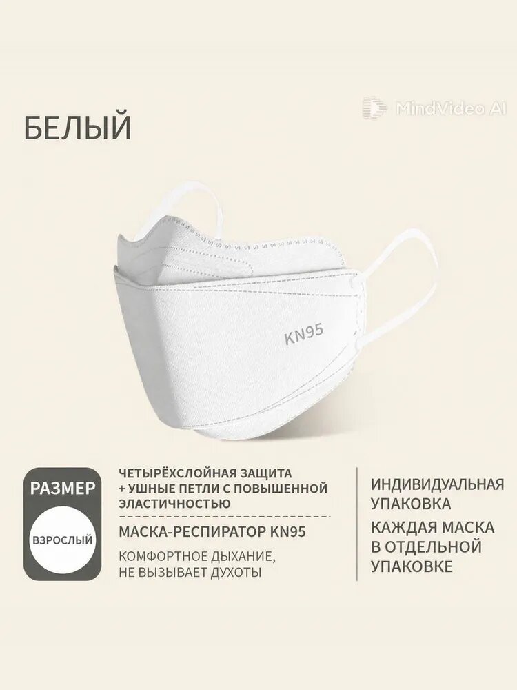 Респиратор профессиональный, FFP3, размер 8, 10 шт.