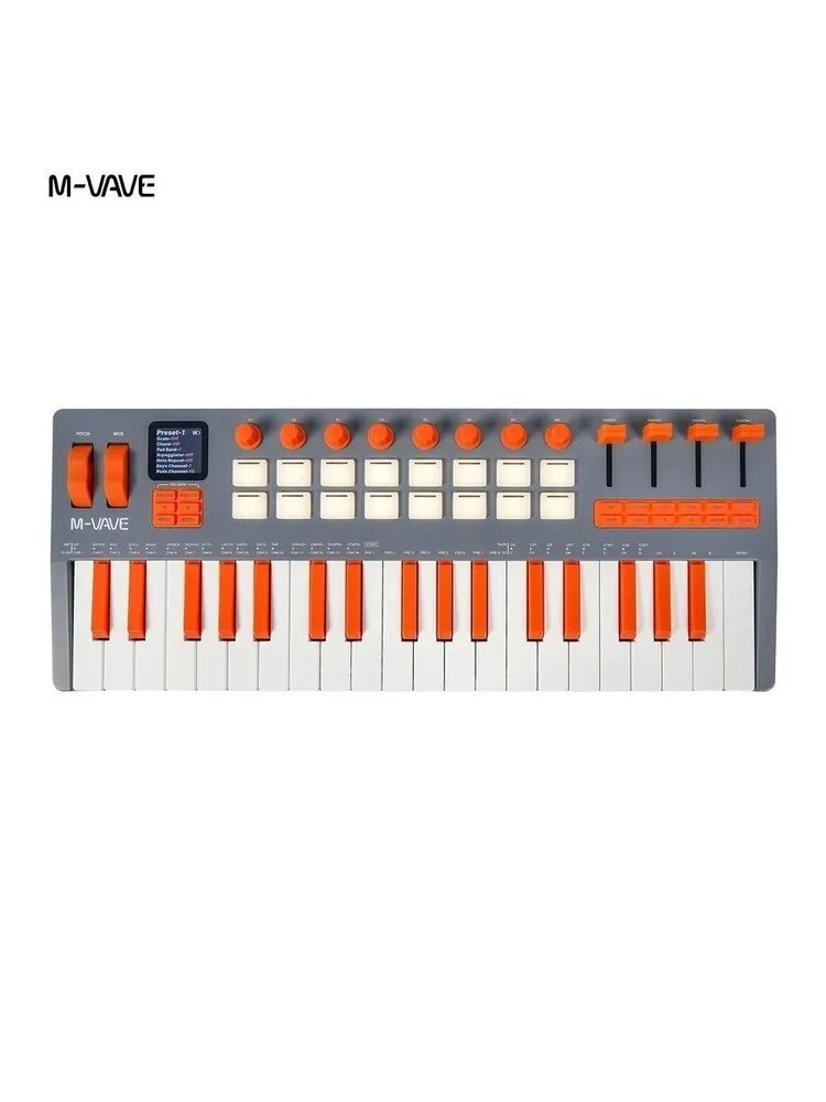 Клавиатура M-VAVE SMK-37 Elite профессиональная клавиатура для MIDI-секвенирования