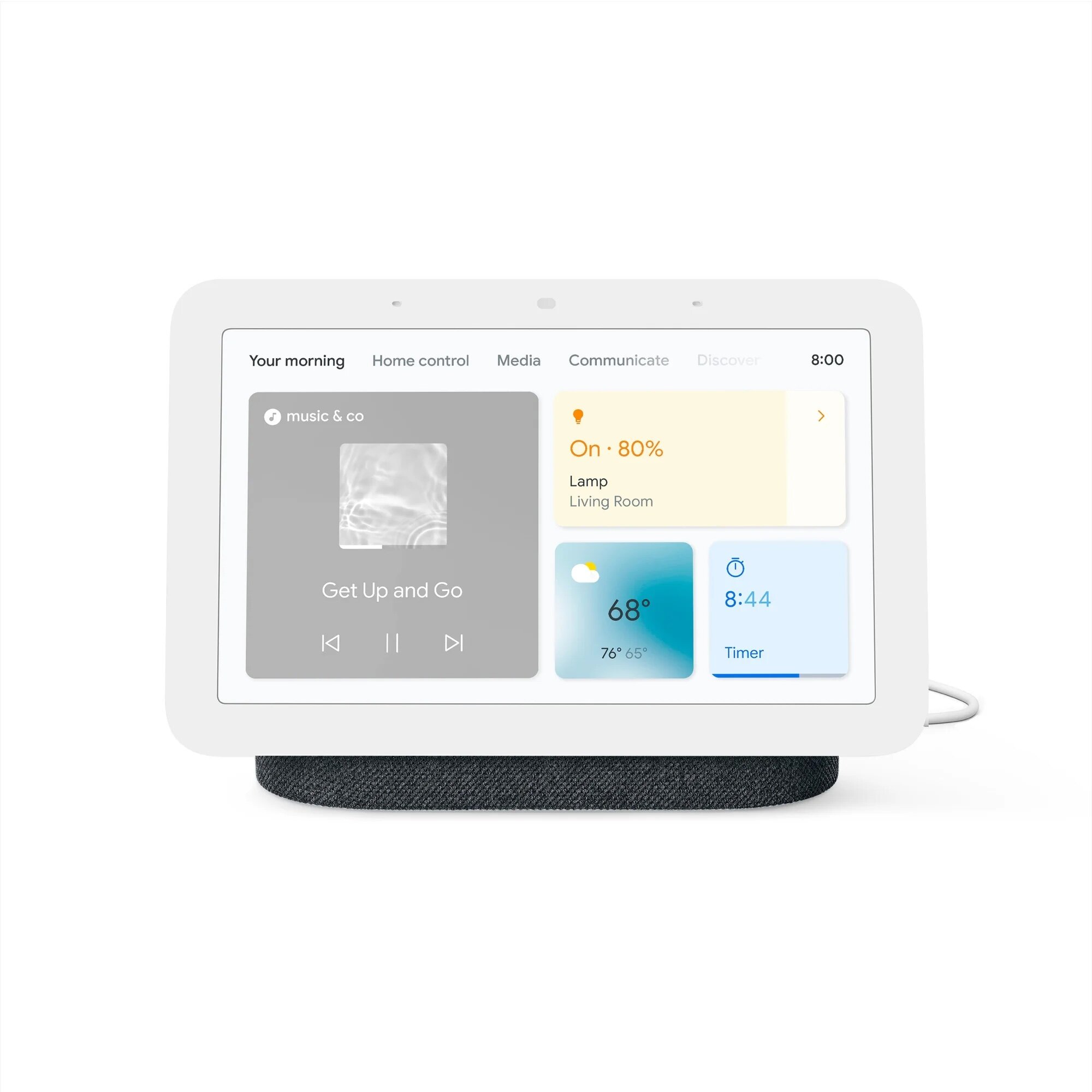 Умный дисплей Google Nest Hub (2nd gen) charcoal серый Wifi колонка гугл ассистент на английском языке (GA01892)