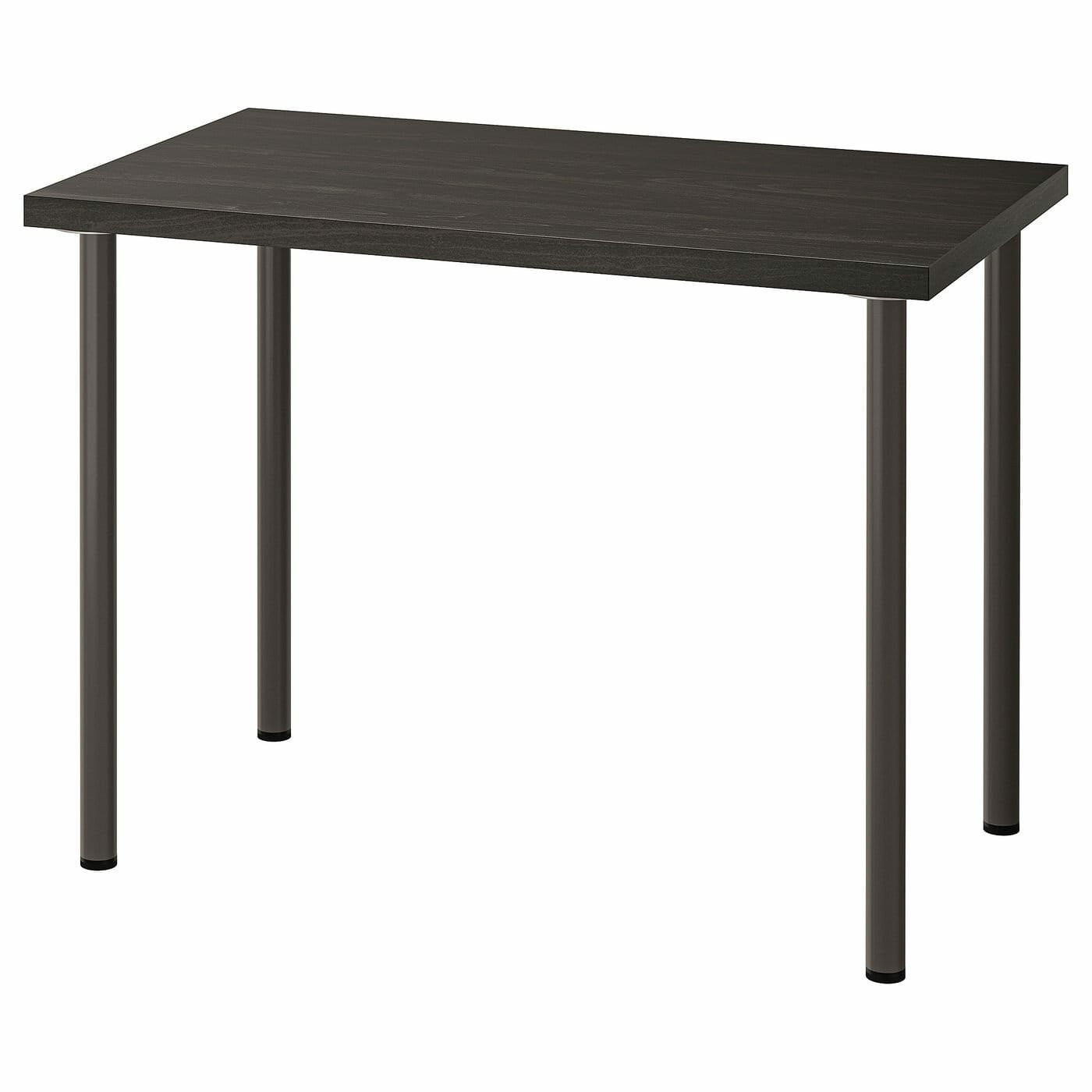 Письменный стол IKEA LINNMON/ADILS, черныйкоричневый/темно-серый, 100x60 см 494.163.71