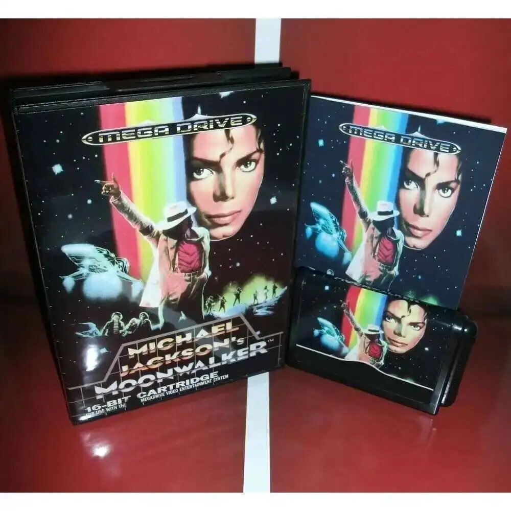 Игровая карта Michael Jackson's Moonwalker для Sega Mega Drive/Genesis, Цвет: JP Shell