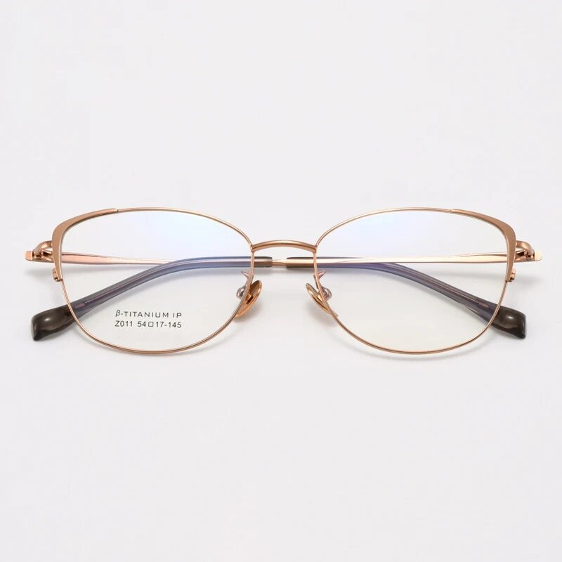 Женские очки YIMARUILI Z011 из титана Rose Gold, Желтый