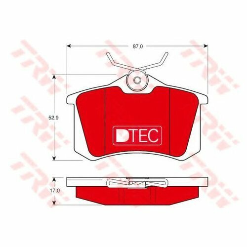 Колодки тормозные TRW GDB1330DTE