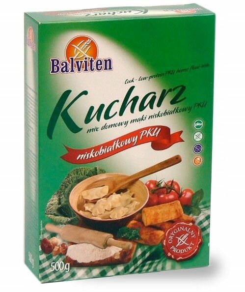 Универсальная низкобелковая смесь (ФКУ) Balviten Kucharz Mix без глютена 2 шт x 500 г