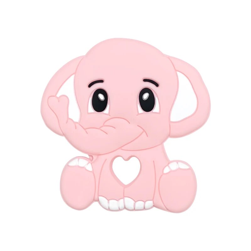Силиконовый прорезыватель Лсмбомбай для младенцев Розовый, 1pcs teether