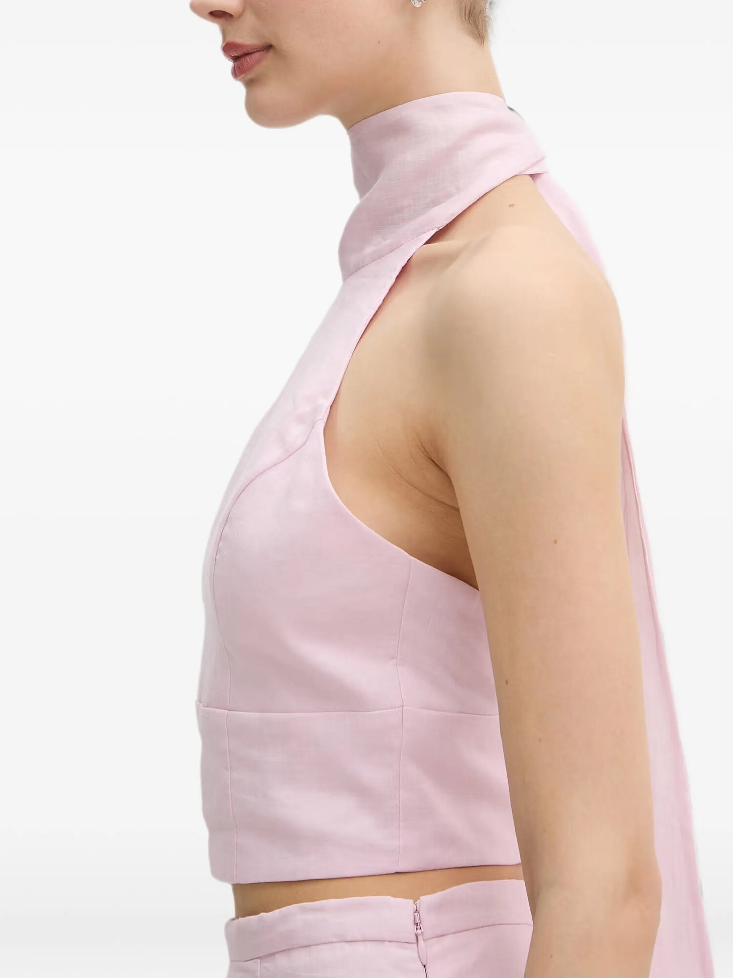 Топ Bardot Halterneck tie-fastening top, размер 40 — фото 1