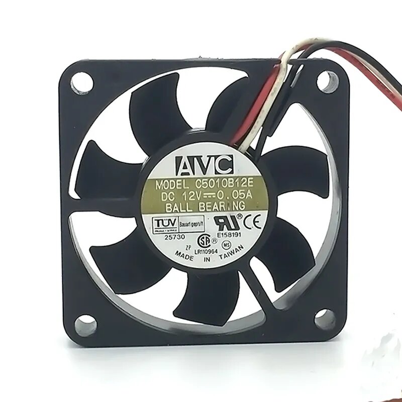 3pcs C5010B12E 12V 0.05A 5010 50*50*10mm Новый вентилятор Радиатор