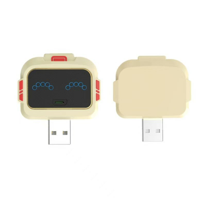 Голосовой контроллер с USB-преобразователем, док-станция и динамик, быстрая зарядка для ПК, планшета, телефона, цвет: Теплый