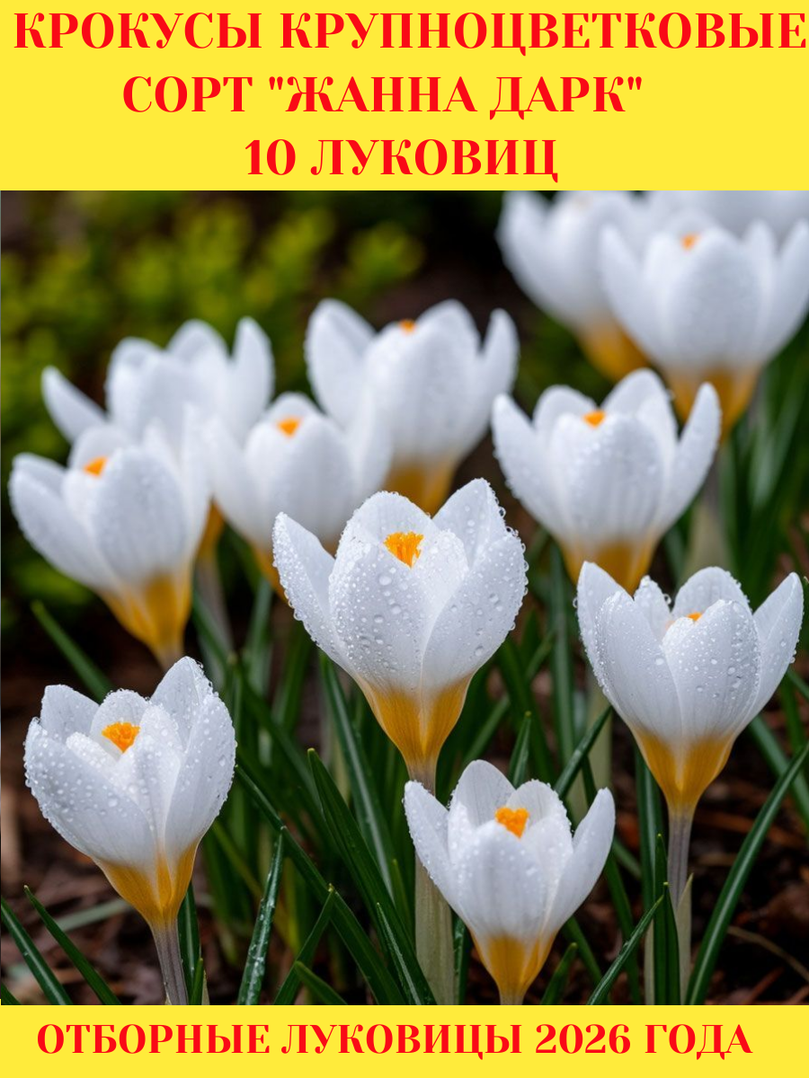 Крокус сорт "Жанна Дарк" 10 луковиц