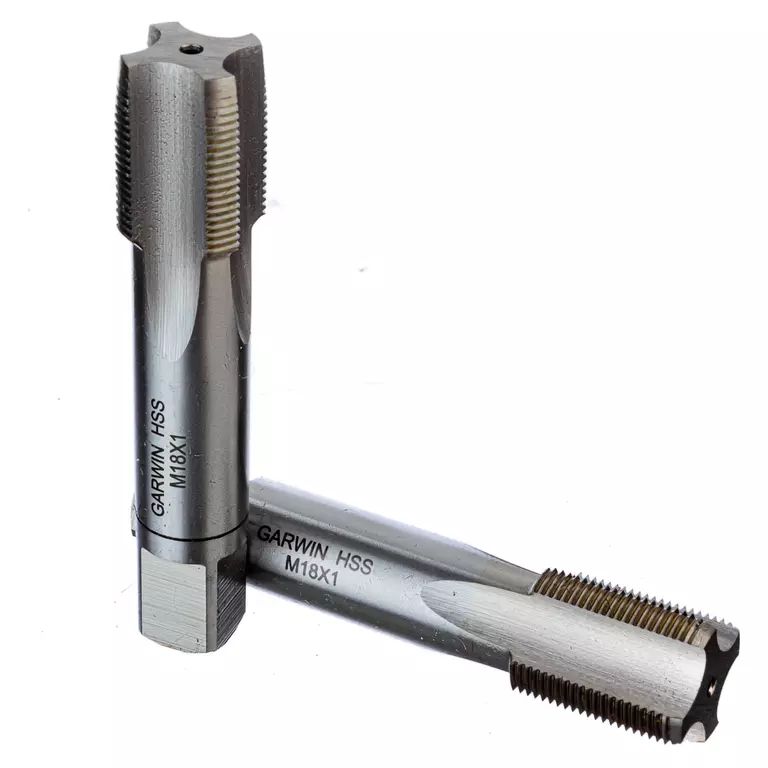 Метчики ручные Mf18x1.0, DIN 2181, HSS, 6H, комплект из 2 штук GARWIN INDUSTRIAL GM-TF180100