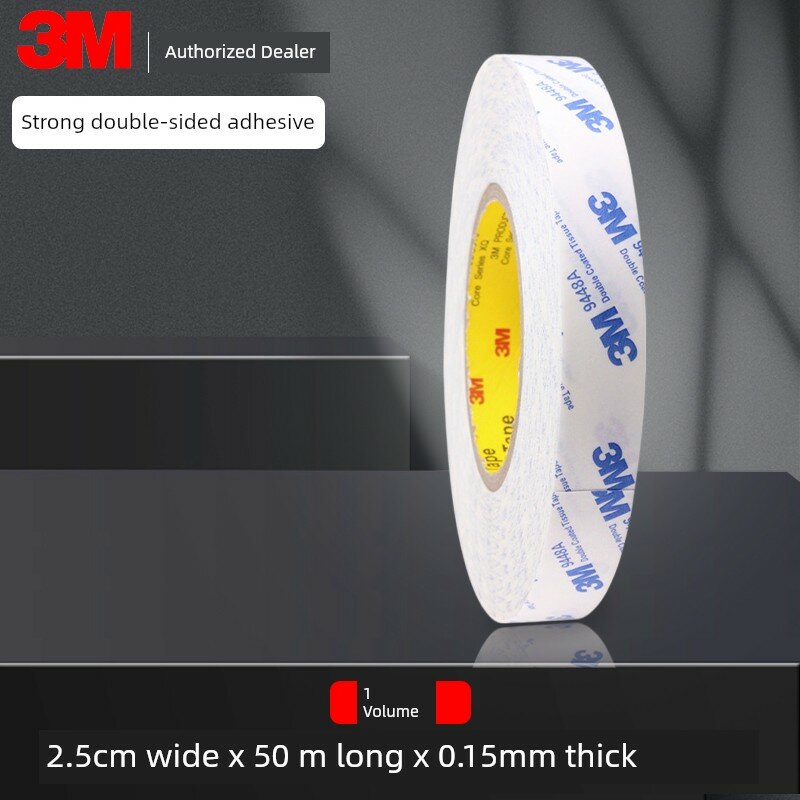 3M 9448A Полупрозрачная клейкая лента 25мм ширина 50м рулон для ремонта телефона