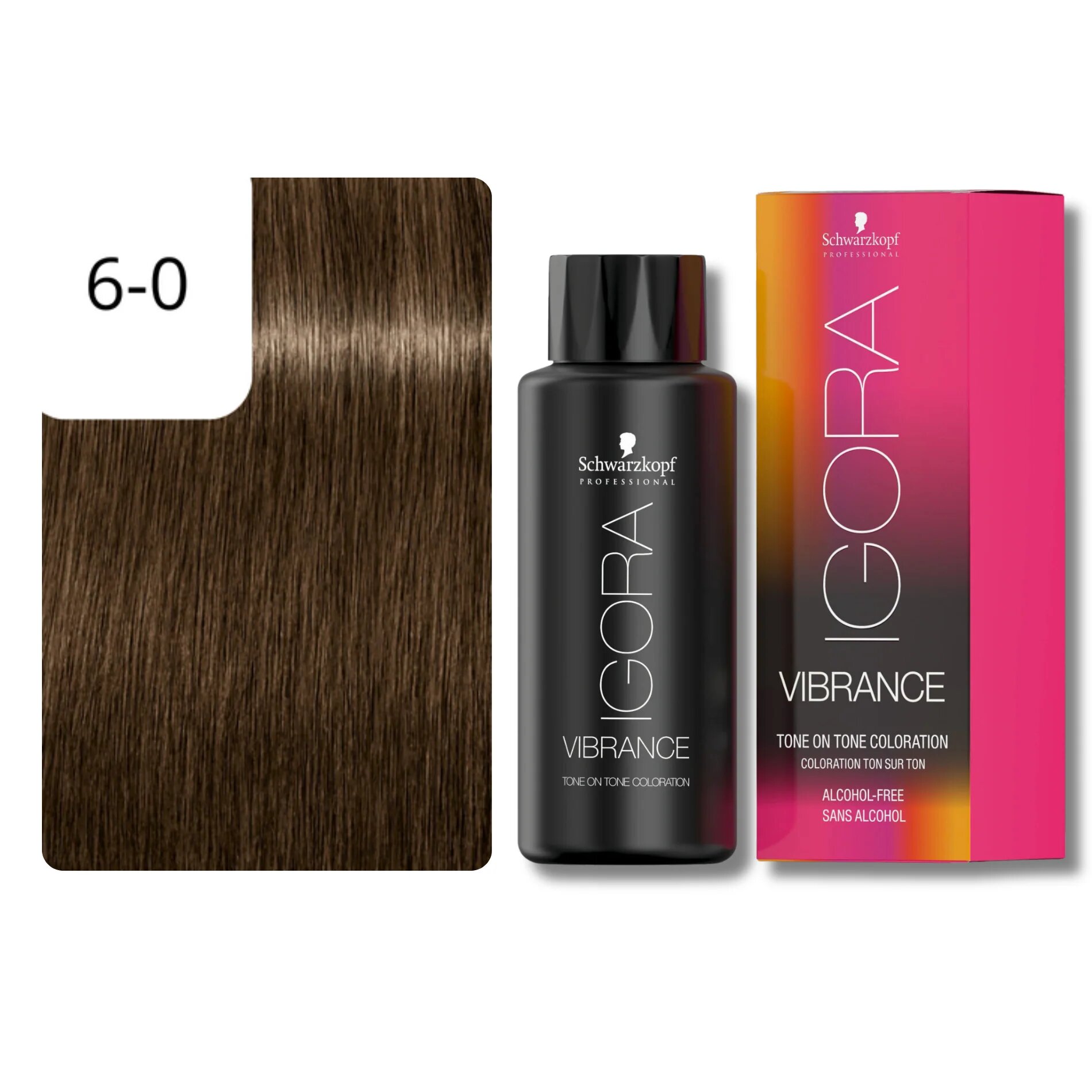 Schwarzkopf IGORA Vibrance 6-0 темный русый натуральный Краска для волос 60мл