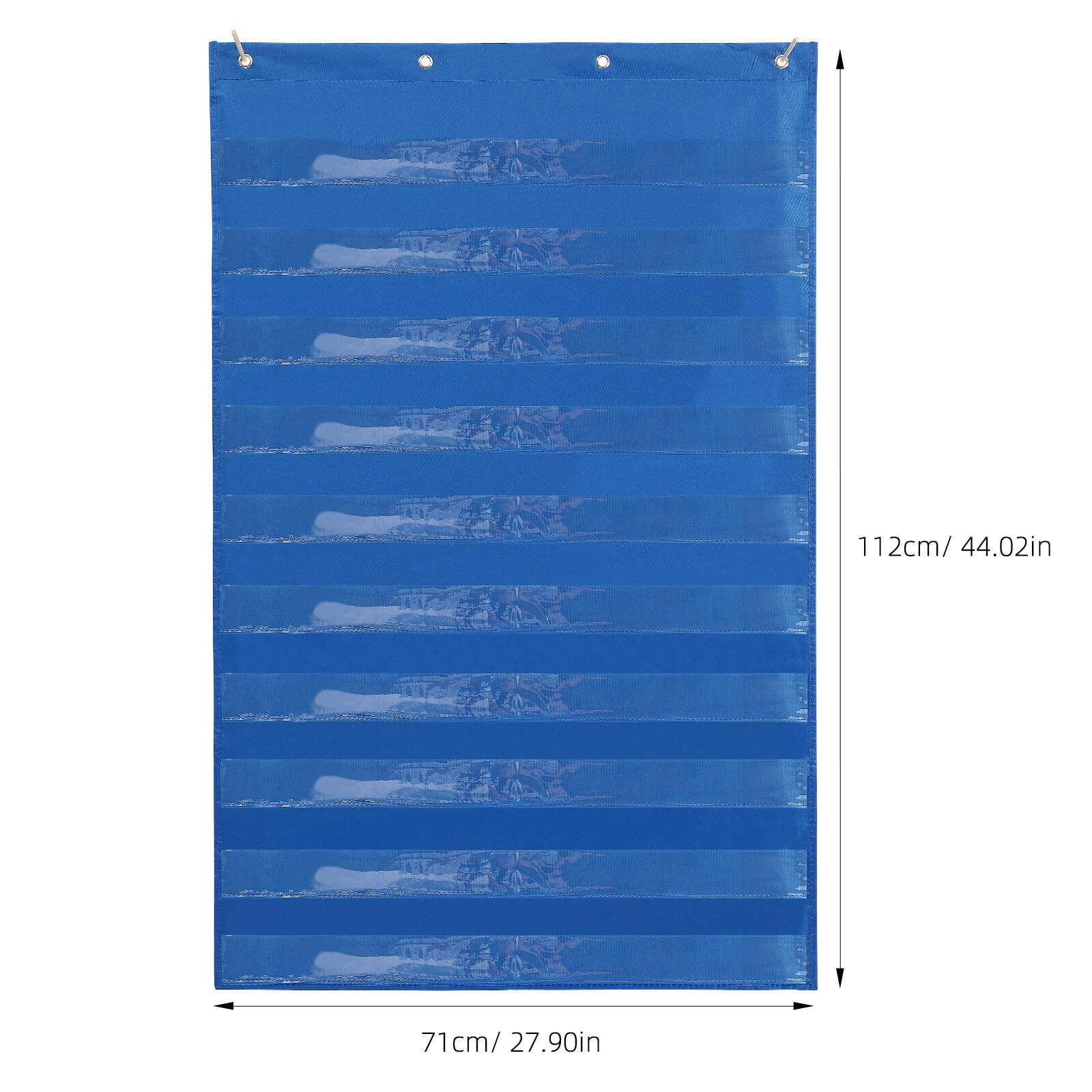 Учебный Карман Для Двери И Стены 1 Шт Синий 112.00X71.00X0.50Cm Из Прочного Полиэстера Для Дома И Детского Сада
