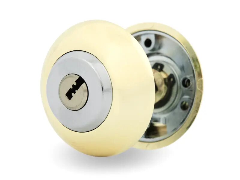 Фиксатор-ключ Palladium круглый, ЦАМ, цвет золото