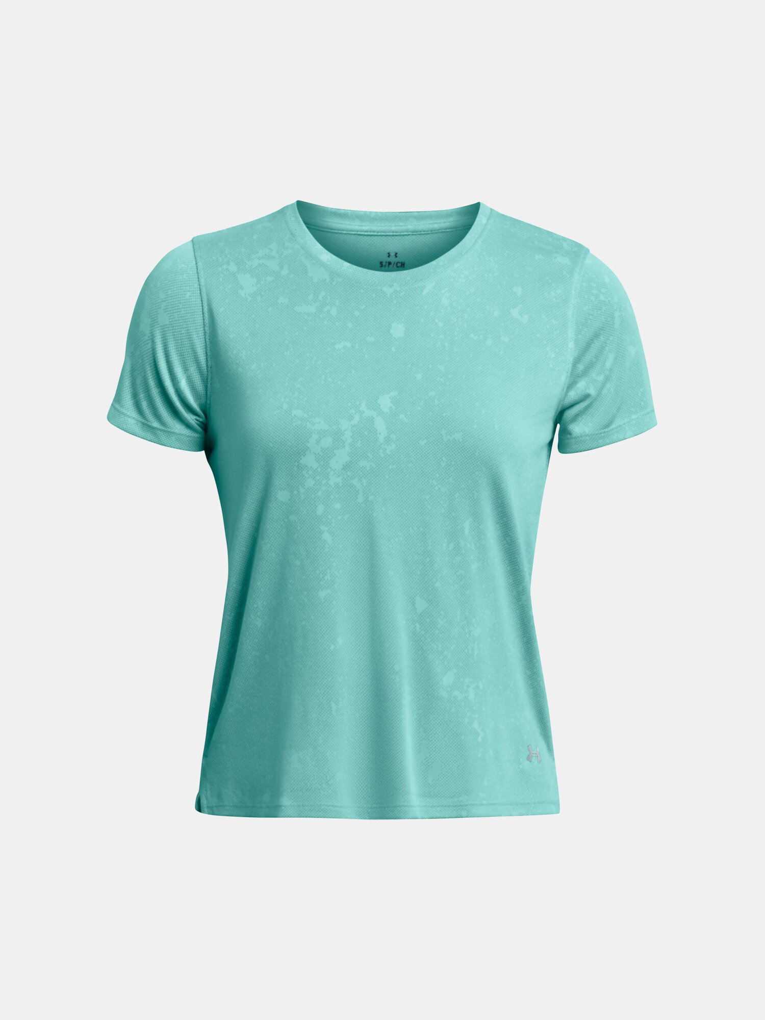 Футболка Under Armour Launch Splatter, размер XS, бирюзовый — фото 1