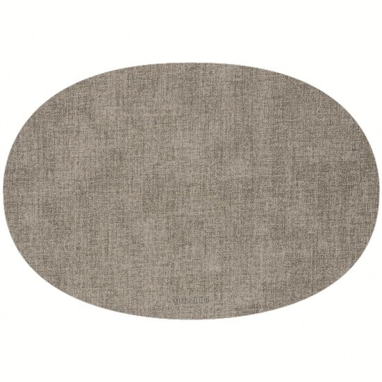 Салфетка подстановочная овальная двухсторонняя Guzzini Fabric 22604692, 48х33 см, серая