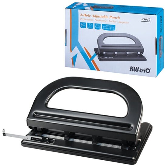 Дырокол Kw-trio на 2-3-4 отверстия , до 30 листов