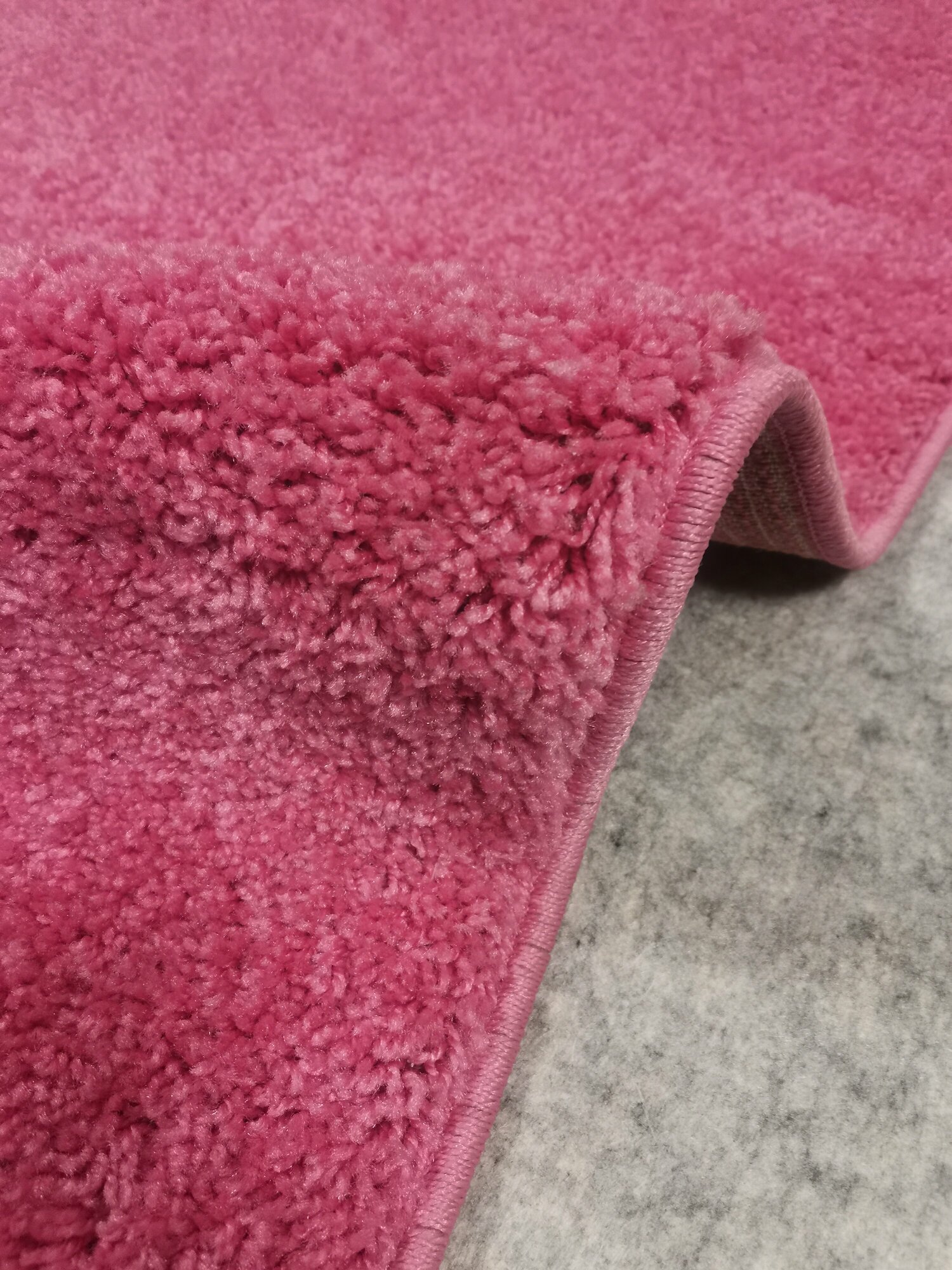 Дорожка шегги "Фьюжн", полипропилен, джут, 1x2 м, розовая, Россия