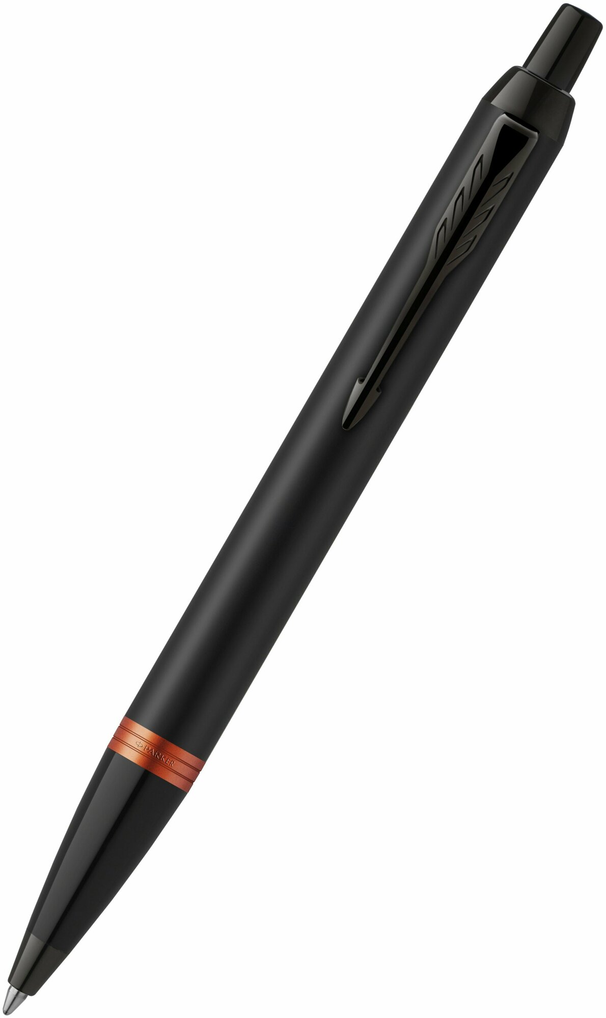 Ручка шариковая автоматическая Professionals Flame Orange Black Trim, синяя