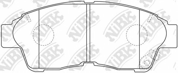 Колодки тормозные дисковые перед NIBK PN1322