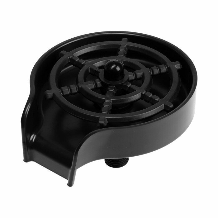 Ополаскиватель стаканов на мойку ZEIN Z3613, пластик, подключение 1/2", черный, 9941204