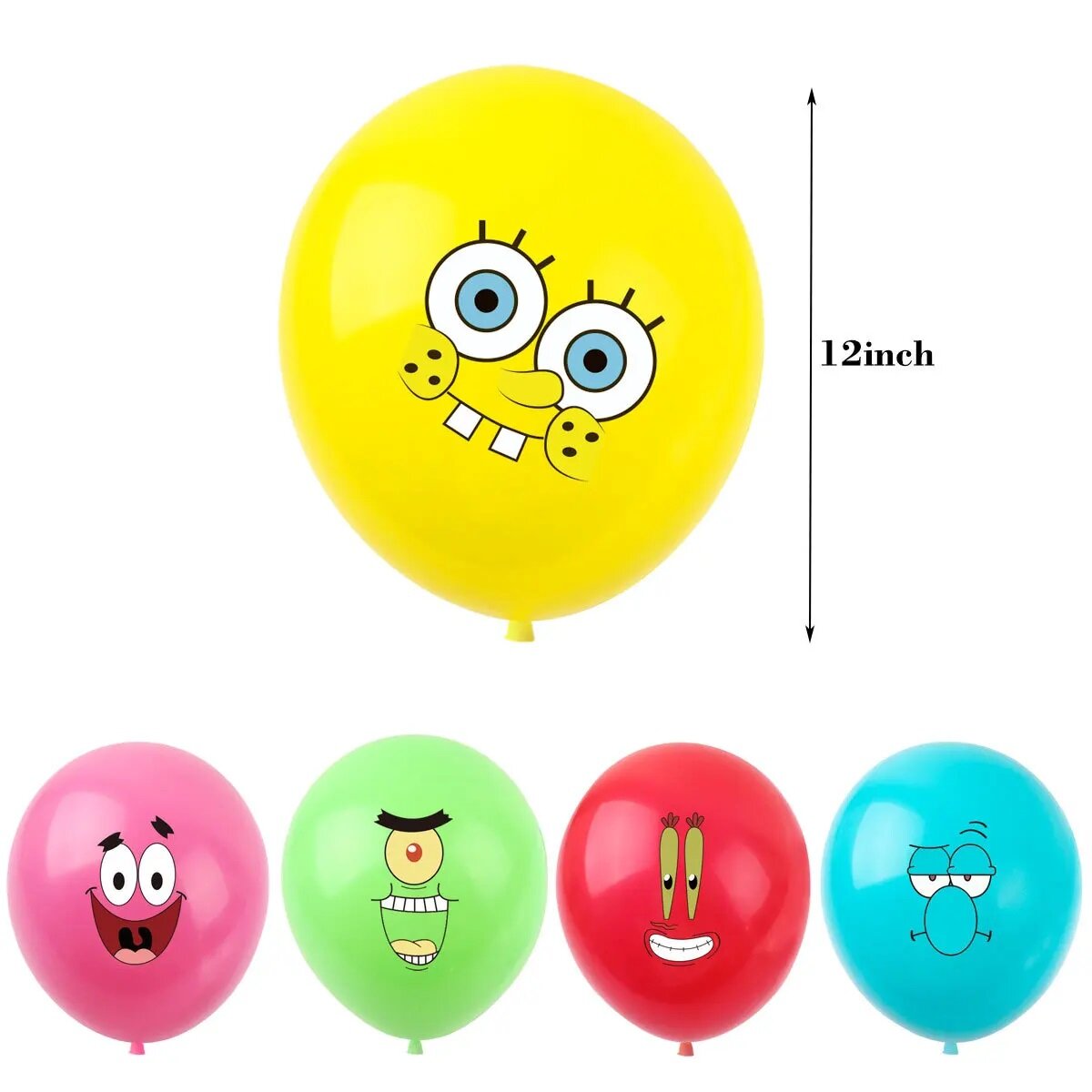Набор воздушных шаров из 10 штук "Спанч Боб/SpongeBob" разноцветный