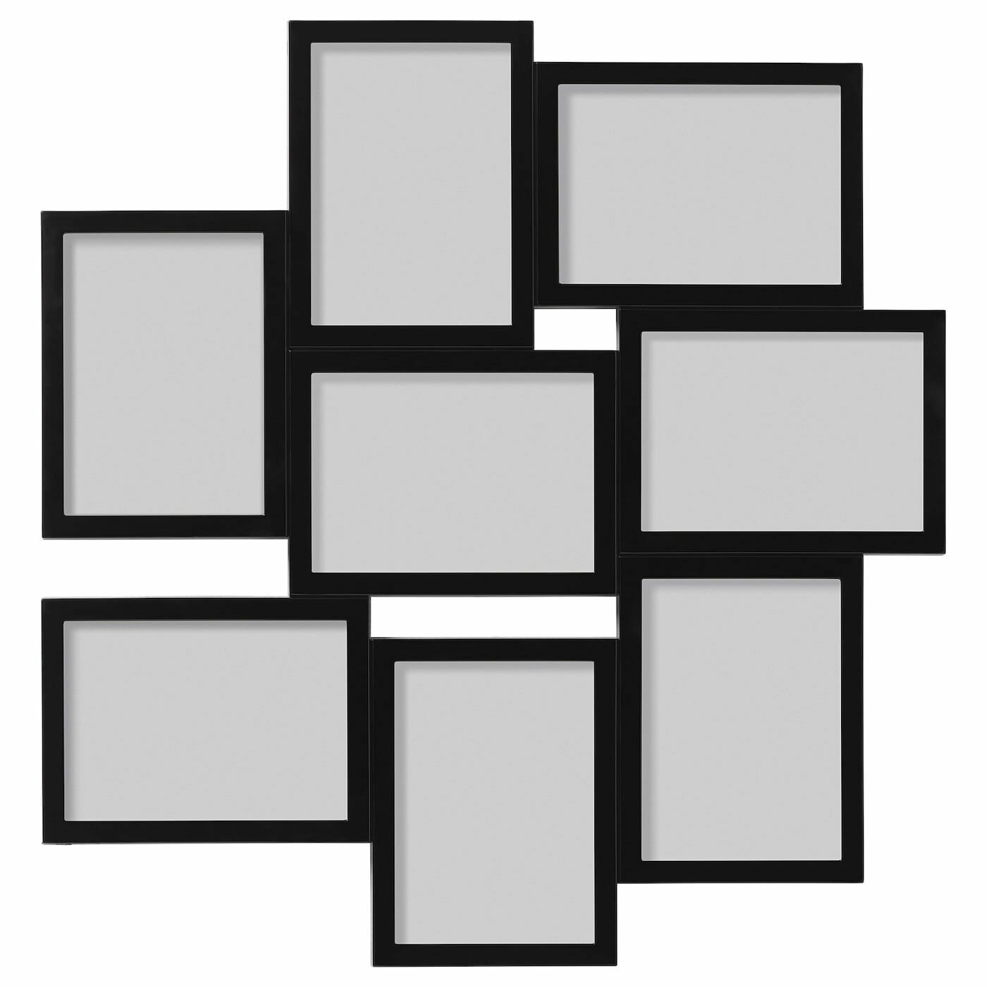 VAXBO Рама для коллажа на 8 фото IKEA, черный, 13x18 см (90428861)