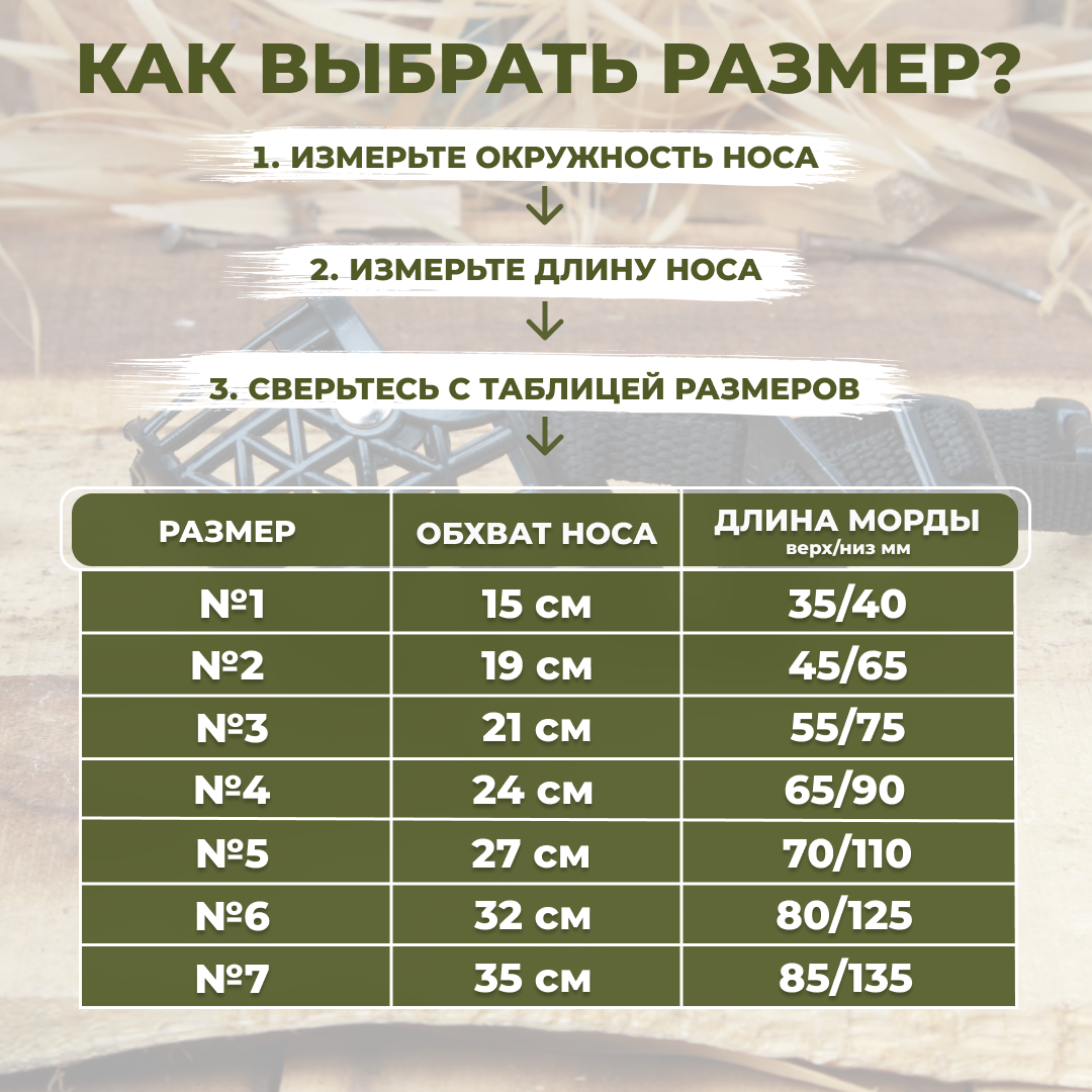Намордник для собак сетчатый пластиковый размер №XL (36 см) черный