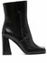 Ботинки BARBARA BUI 95mm square-toe leather ankle boots, размер 38.5