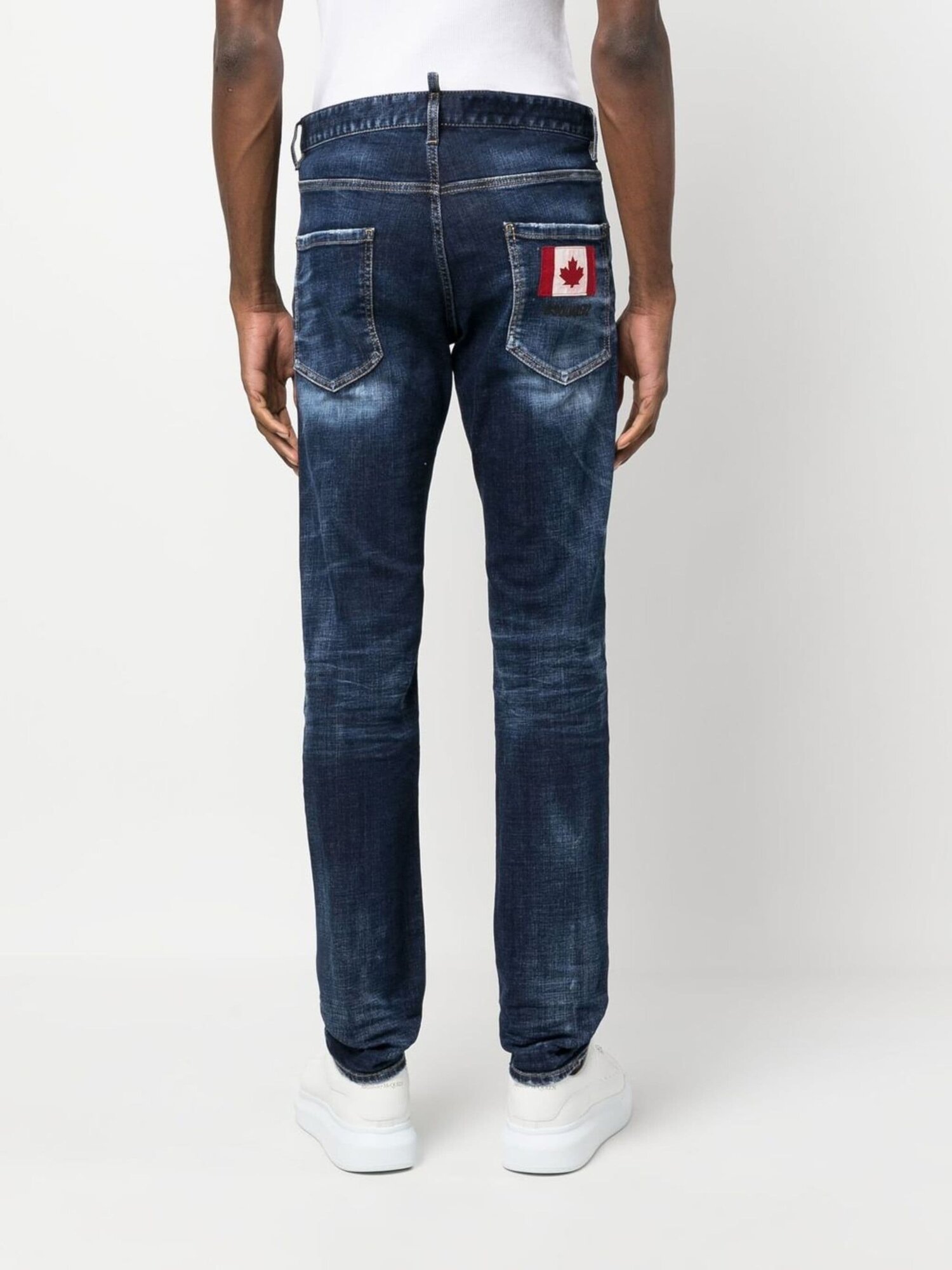 Джинсы DSQUARED2 Logo-patch straight-leg jeans, размер 50 — фото 1
