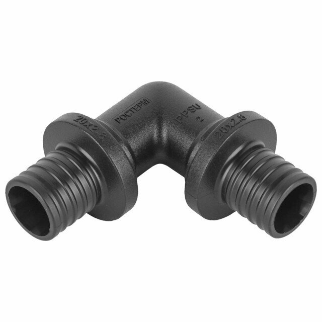 Ростерм Аксиальный угольник 20х20мм PPSU для трубопроводных систем для медцентров