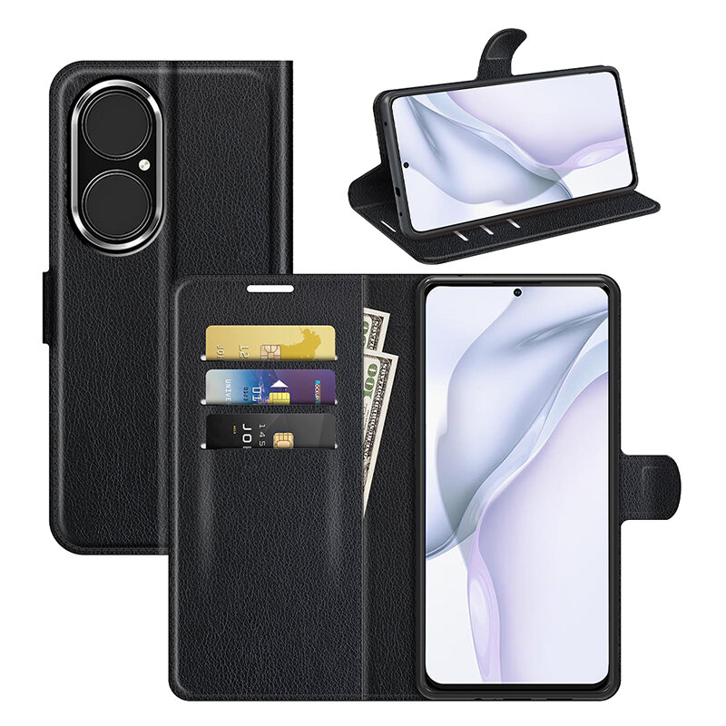Чехол-книжка PRESTIGE с функцией подставки для Huawei P50 черный