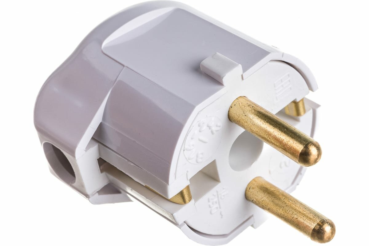 Bylectrica Вилка с боковым подводом провода и заземляющим контактом В16-242